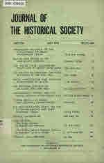 Journal of the Historical Society, July 1970 (1969/1970)